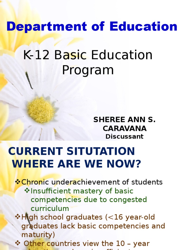 K-12 Basic Education Program | PDF | Curriculum | Behavior Modification