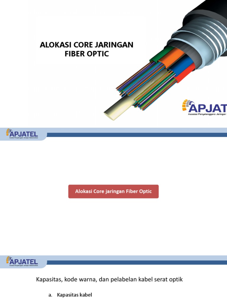 1-Alokasi Core Jaringan Fiber Optik PDF | PDF | Komputer