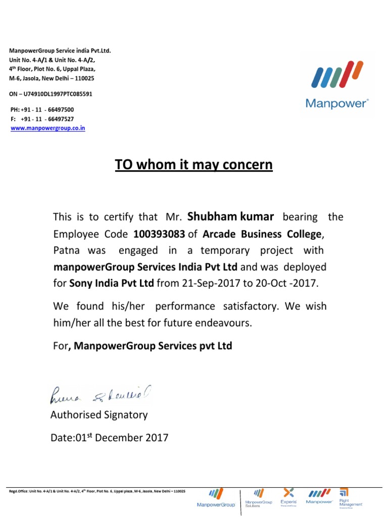 Manpower Group Kumar | PDF | Career & Growth | Business