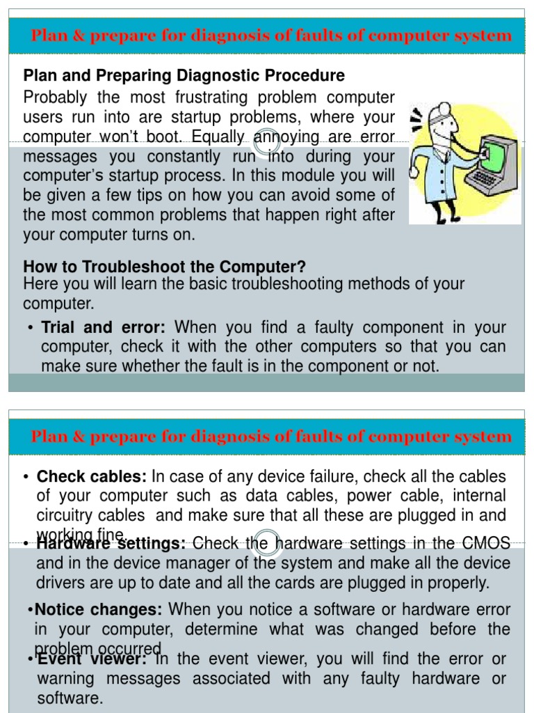Plan and Prepare For Diagnosis | PDF | Bios | Personal Computers