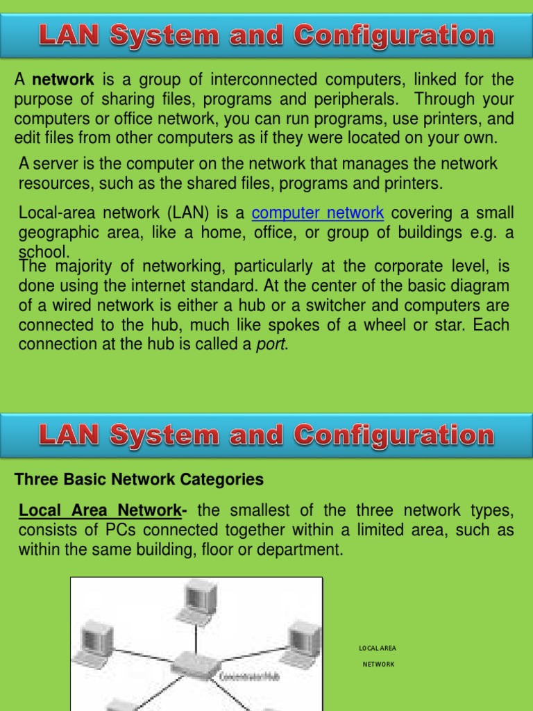 LAN System and Configuration | PDF | Electrical Connector | Computer ...
