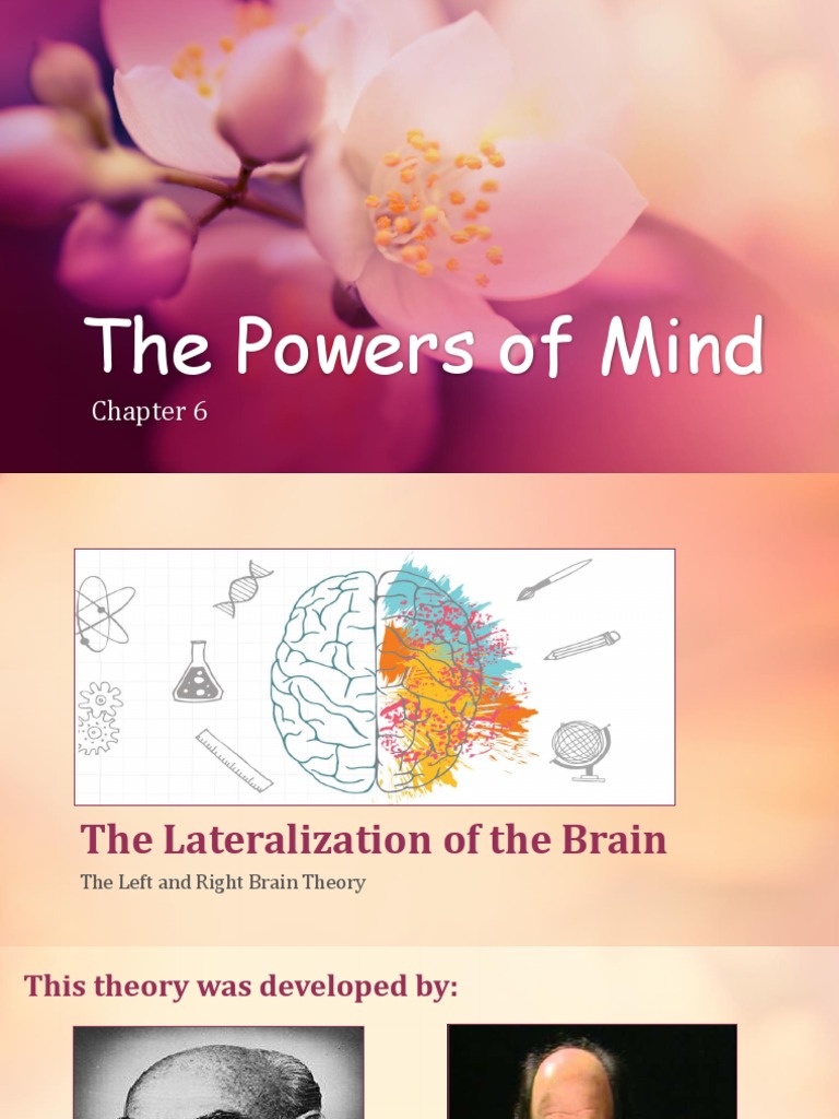 Personal Development (1st) - Lesson 6 - The Powers of Mind | PDF ...