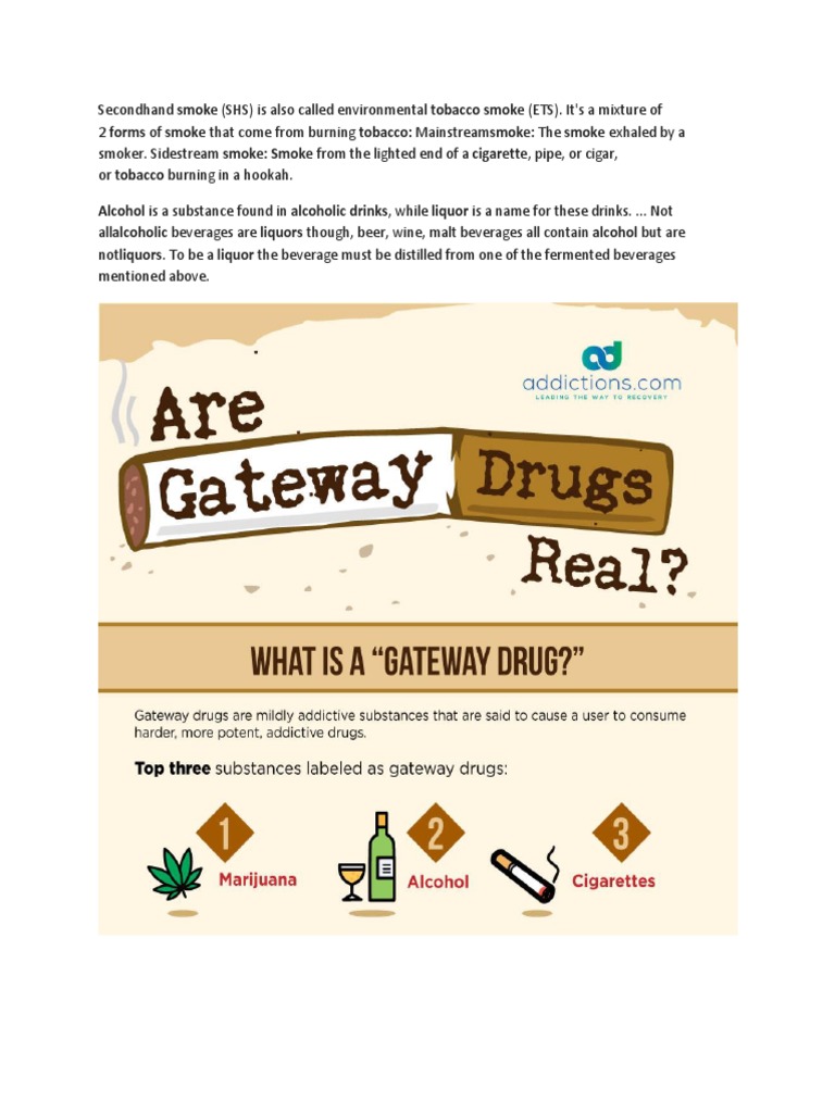 Gateway Drugs | PDF | Substance Use Disorder | Substance Abuse