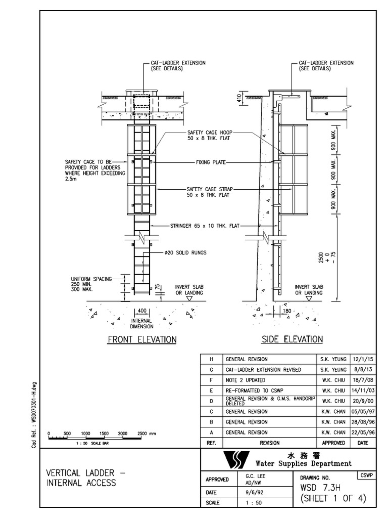 Vertical Ladder Cad