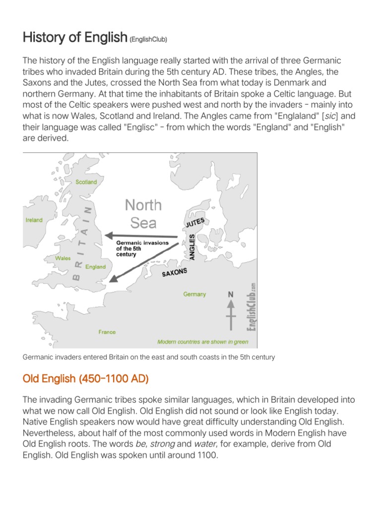 Evolution of the English Language | PDF | English Language | Symbols