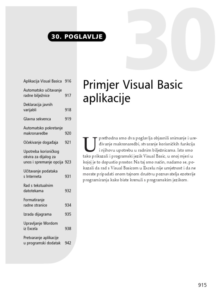 30-Primjer Visual Basic Aplikacije | PDF