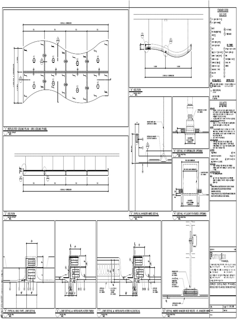 GRG Ceiling Panel Details PDF | PDF
