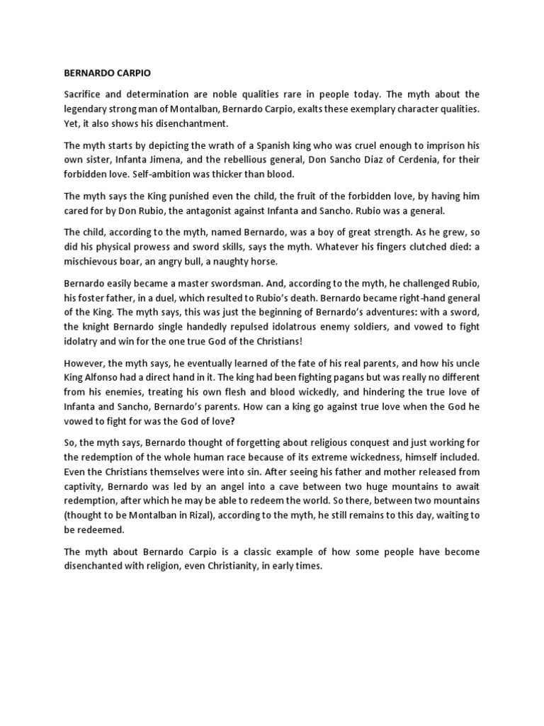 Bernardo Carpio | PDF