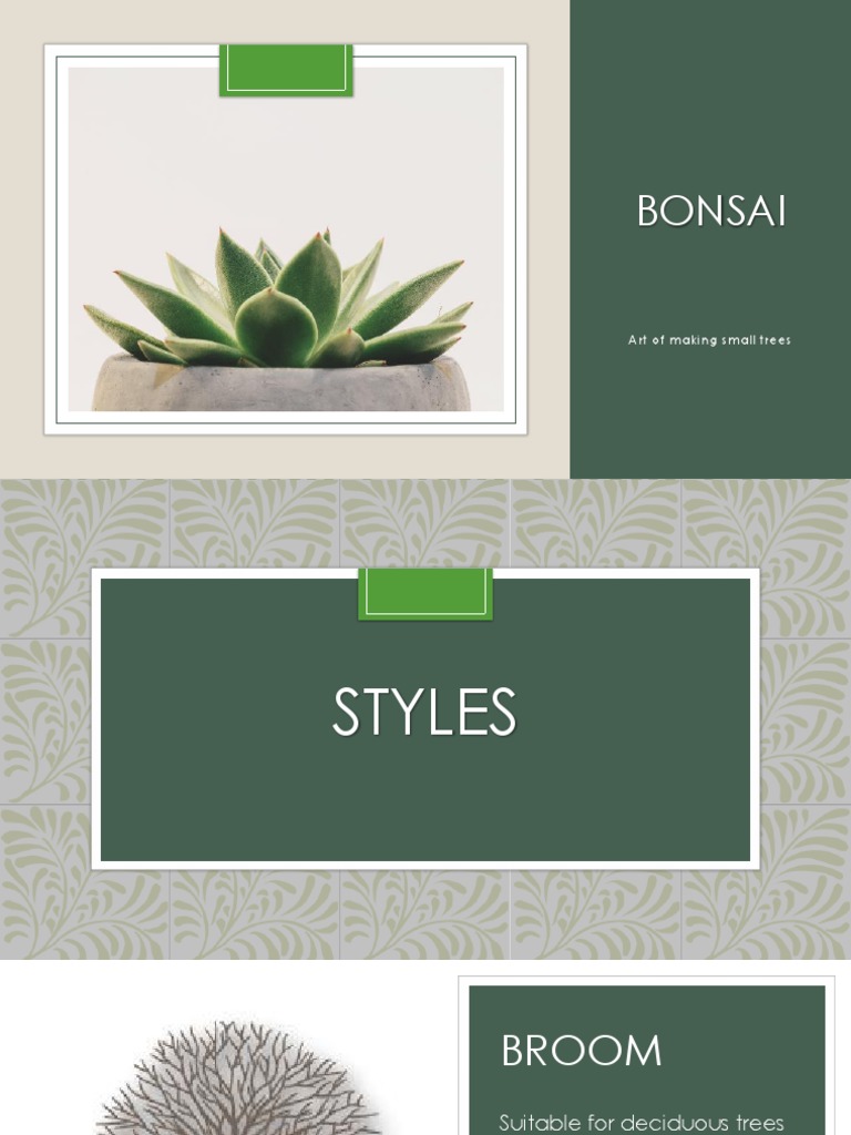 Bonsai Tree Styles and History | PDF | Home & Garden | Poetry
