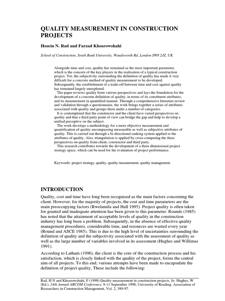 Quality Measurements | PDF | Iso 9000 | Business