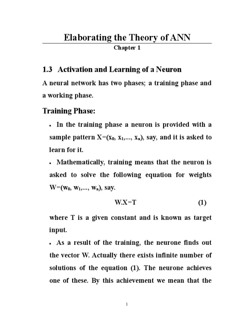 Theory of ANN | PDF | Errors And Residuals | Line (Geometry)
