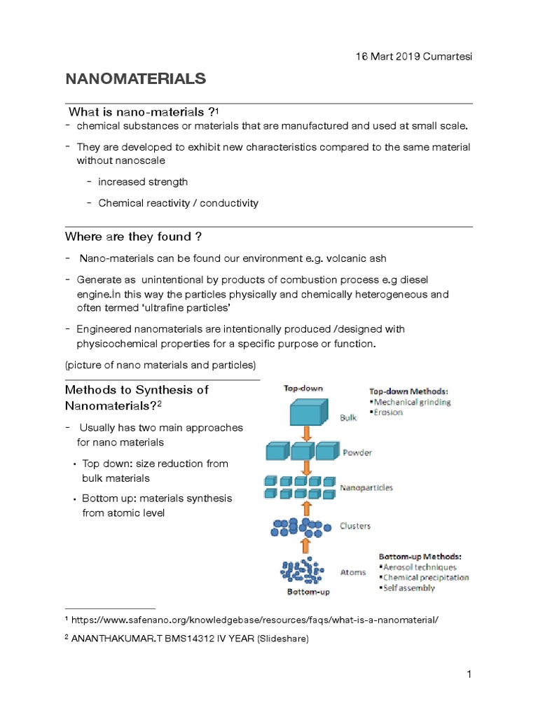 Nanomaterials: What Is Nano-Materials ? - Where Are They Found ? | PDF ...