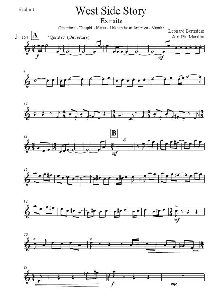 West Side Story Parts PDF | PDF