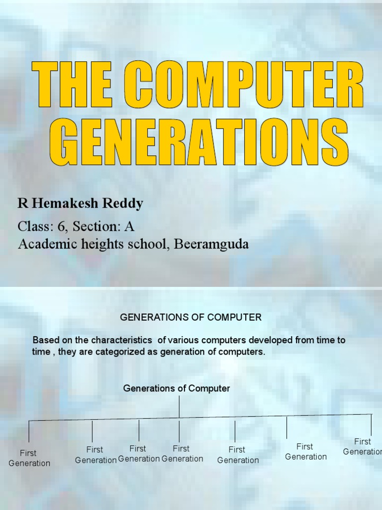 The Generation of Computers | PDF | Microprocessor | Integrated Circuit