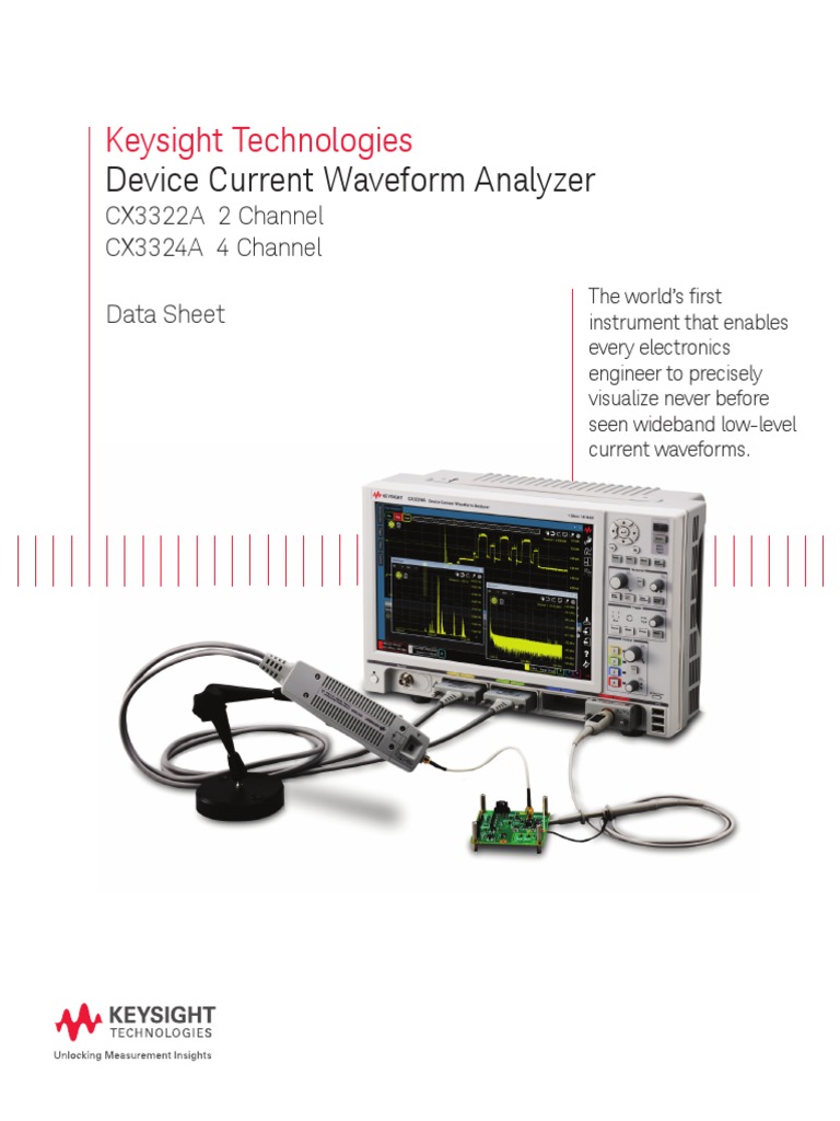 Device Current Waveform Analyzer: Keysight Technologies | PDF | Bandwidth (Signal Processing ...