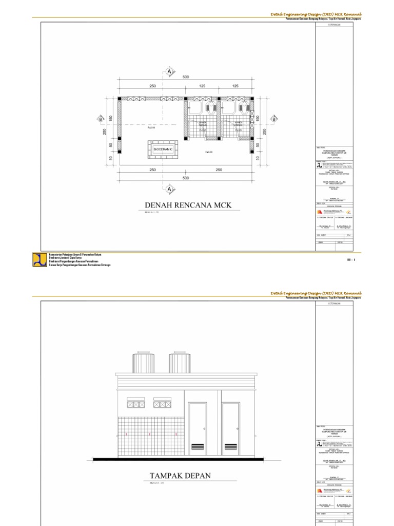 Detail Engineering Design (DED) MCK Komunal | PDF