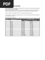 Angle Bar Weight Table and Guide | PDF | Area | Metre