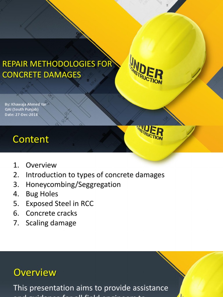 Concrete Repair Methodologies Explained | PDF | Casting (Metalworking ...