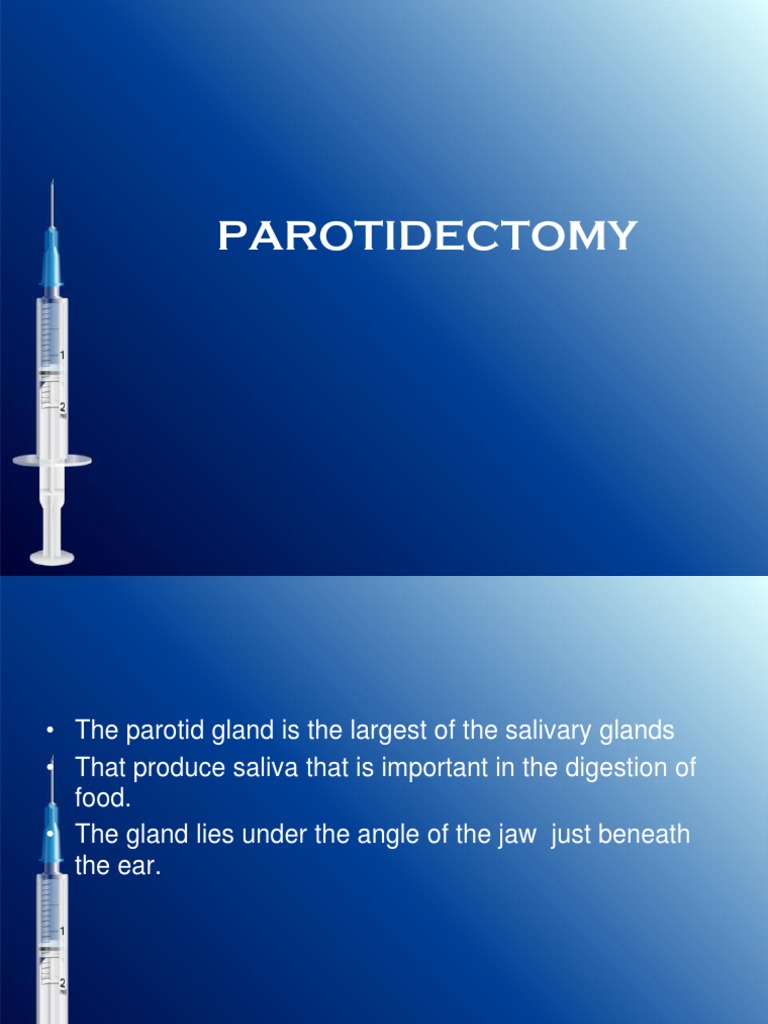 Parotid Ectomy | Download Free PDF | Human Anatomy | Medical Specialties