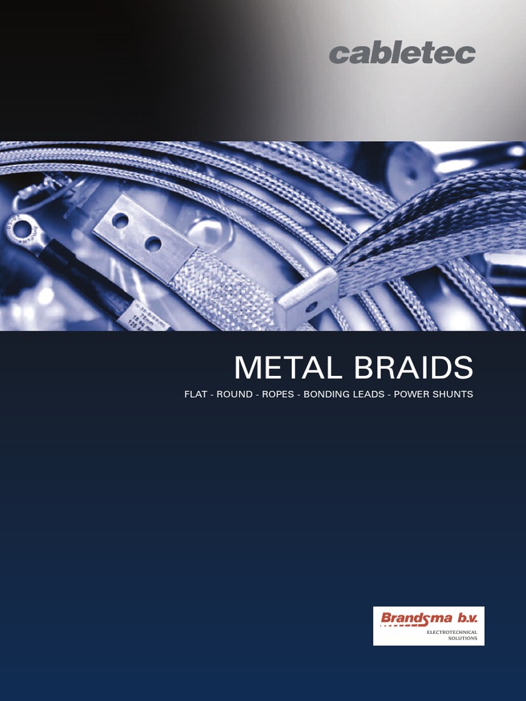 Cabletec Metal Braids Bonding Leads Catalog | PDF | Stainless Steel ...