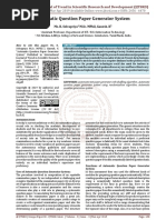 Automatic Question Paper Generator System | PDF | Information ...
