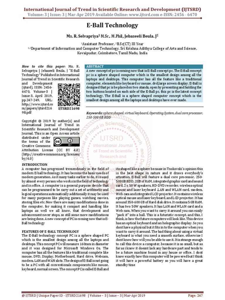E Ball Technology | PDF | Computer Keyboard | Computer Monitor