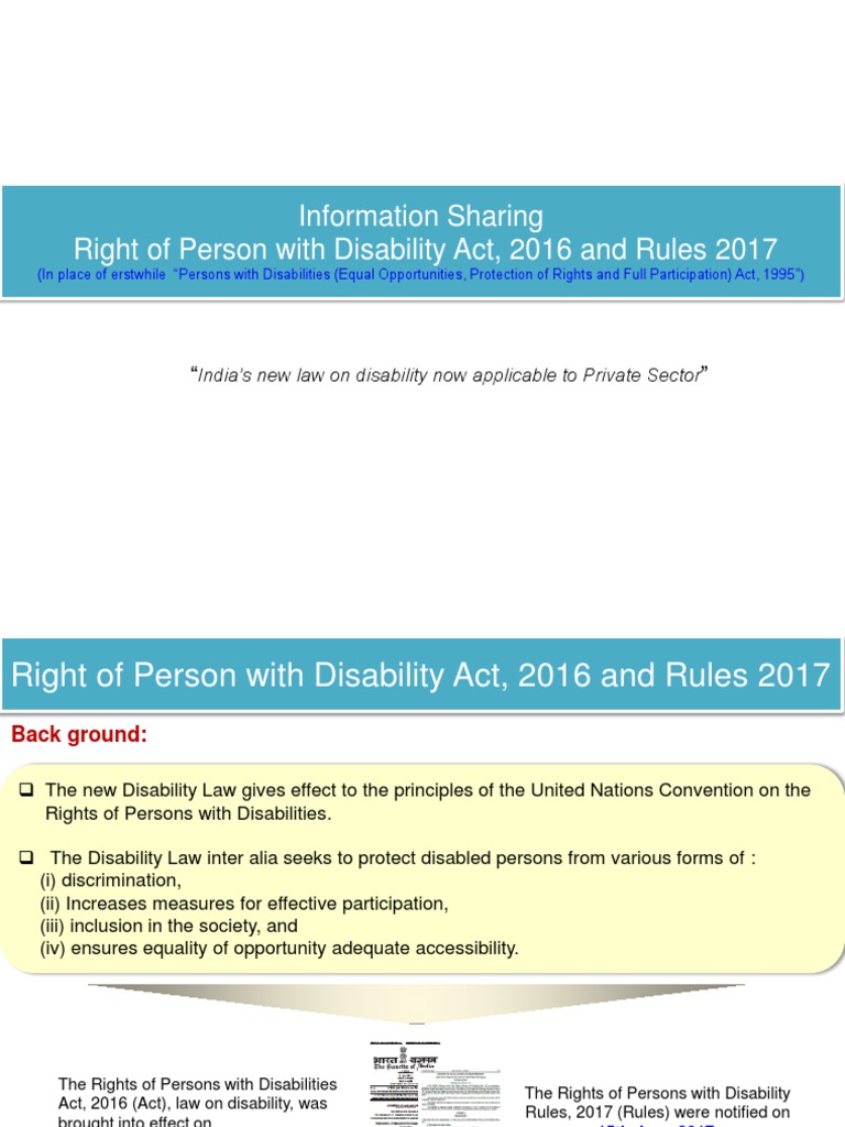 ROPD Rule 2017 - Information | PDF | Accessibility | Disability