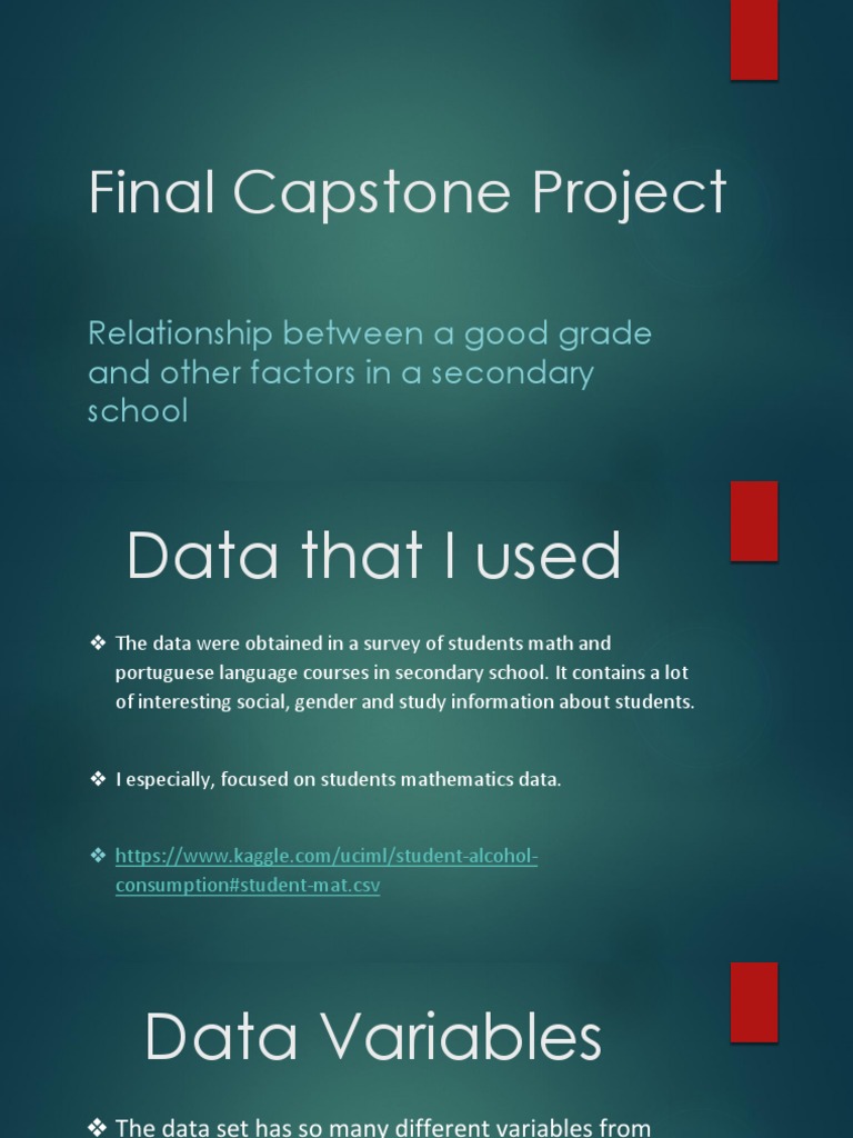 Final Capstone Presentation Original | PDF | Correlation And Dependence ...