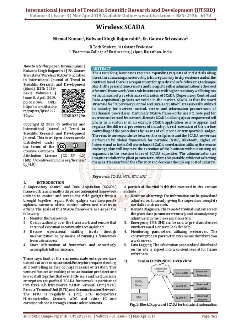 Wireless SCADA | PDF | Scada | Transmission Medium