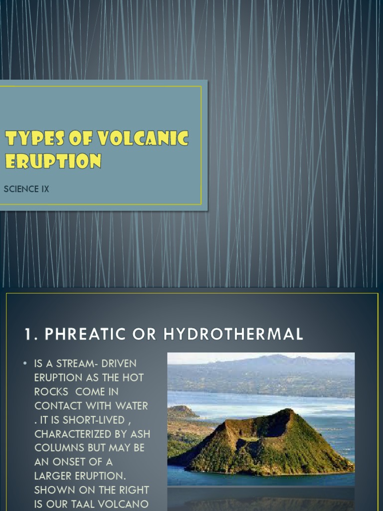 Types of Volcanic Eruption Erb | PDF | Types Of Volcanic Eruptions ...