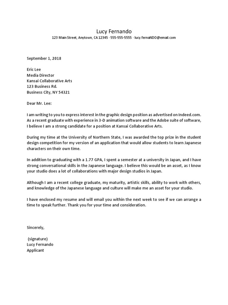 Letter Example | PDF