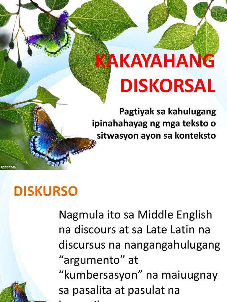 Kakayahang Diskorsal | PDF
