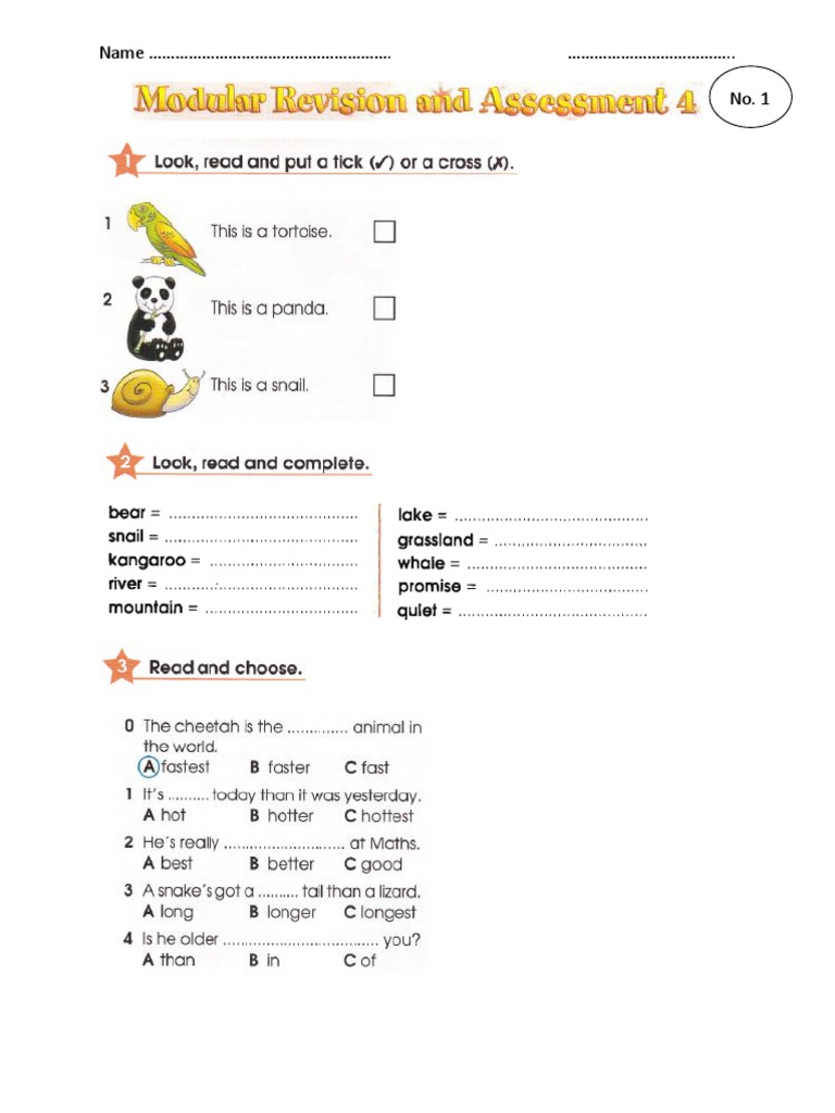 Name . .. No. 1 | PDF