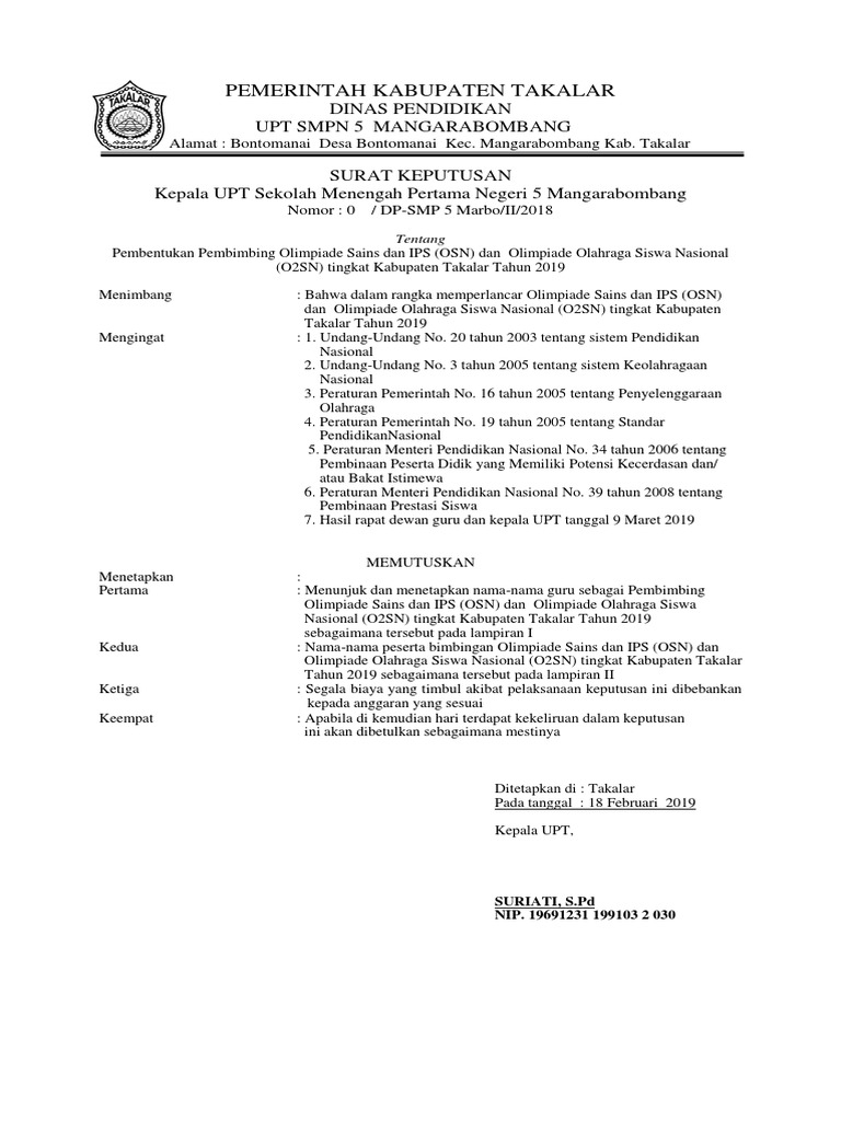 SK Panitia O2sn | PDF