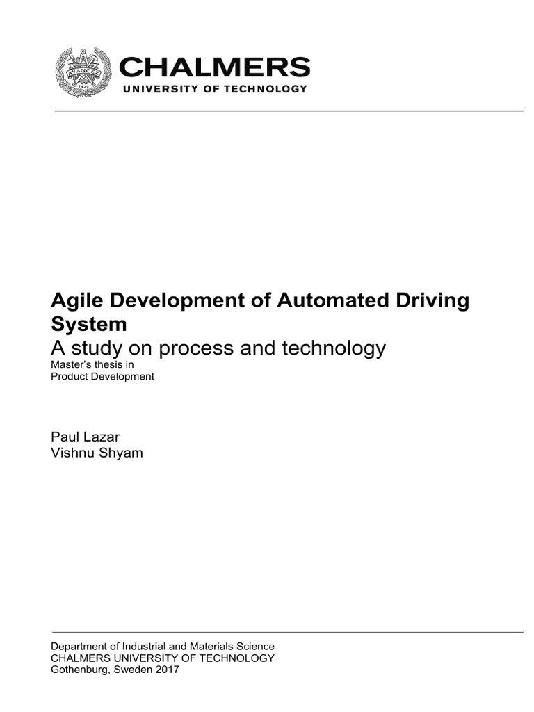 Agile Development of Automated Driving System: A Study On Process and ...