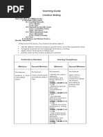 Creative Writing Curriculum Guide 11-12 | PDF | Poetry | Learning