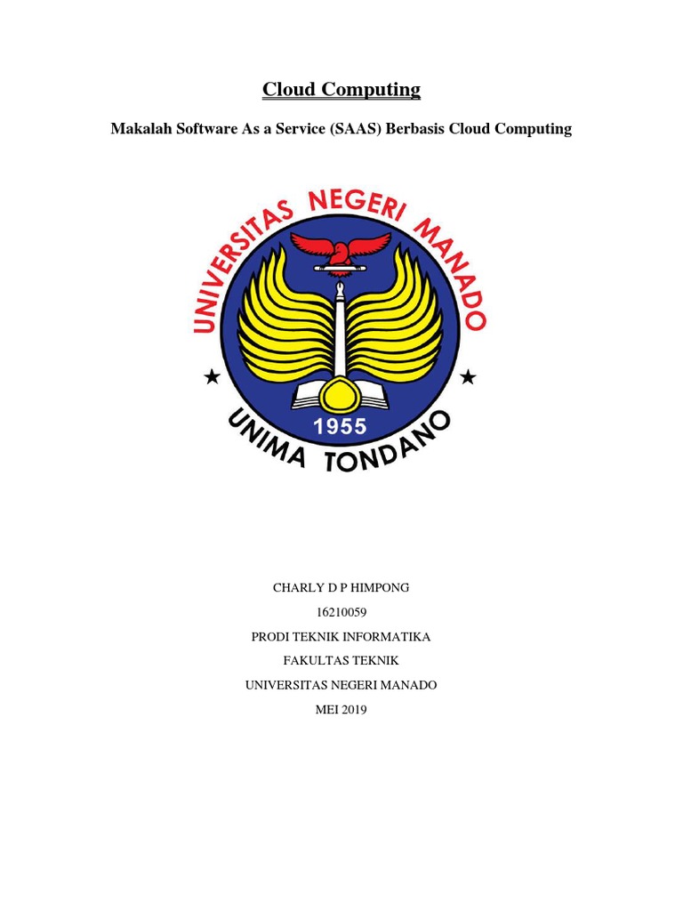 Makalah SAAS Berbasis Cloud Computing | PDF
