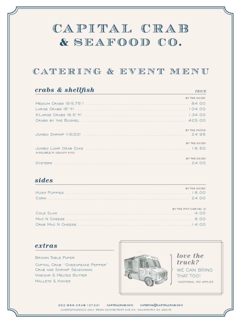 CCSC Catering Menu June 2019 | PDF | Seafood | Food And Drink Preparation
