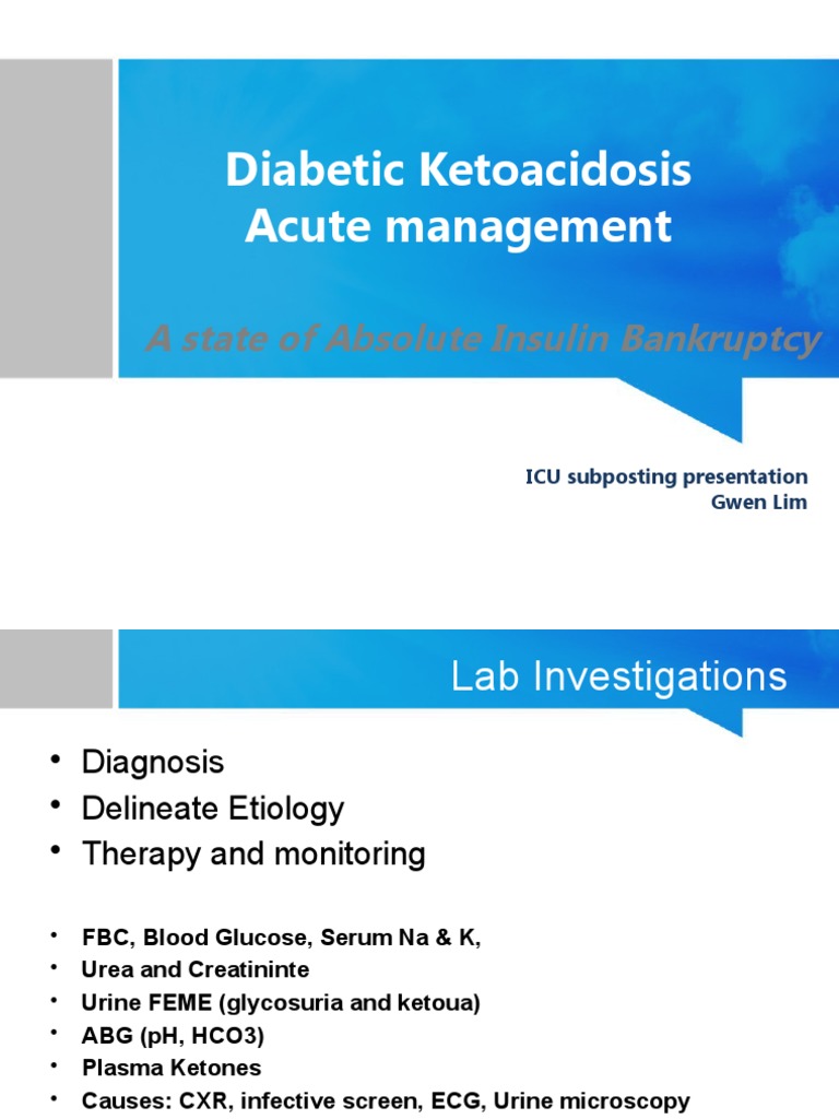 Management of Diabetic Ketoacidosis: A Comprehensive Guide to Diagnosis ...