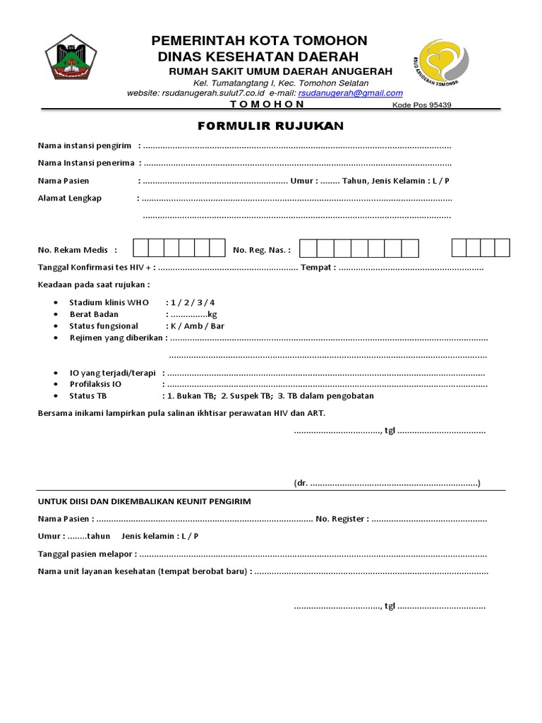 Formulir Rujukan VCT | PDF