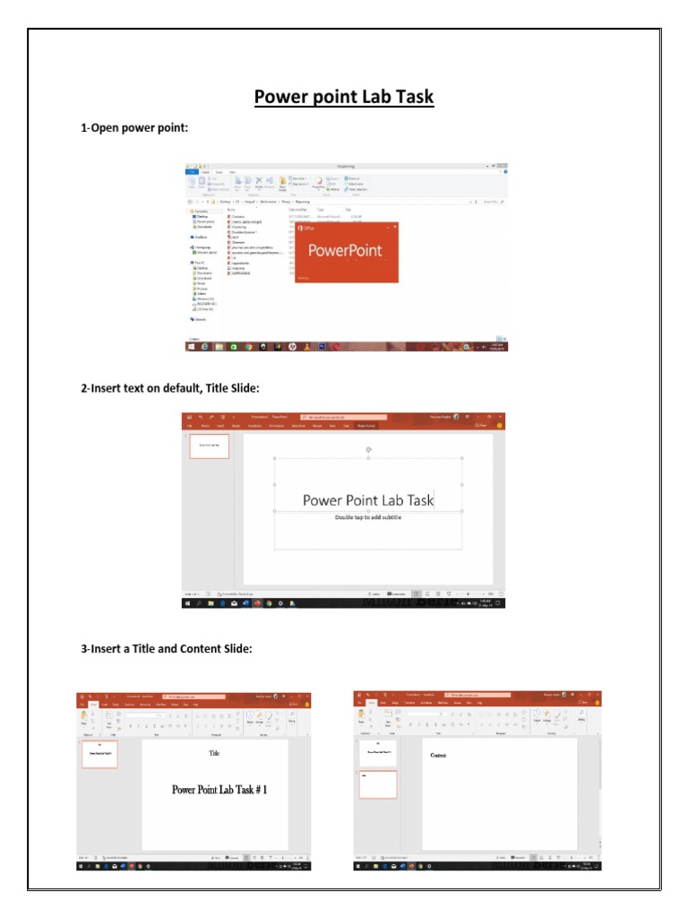Power Point Lab Task | PDF