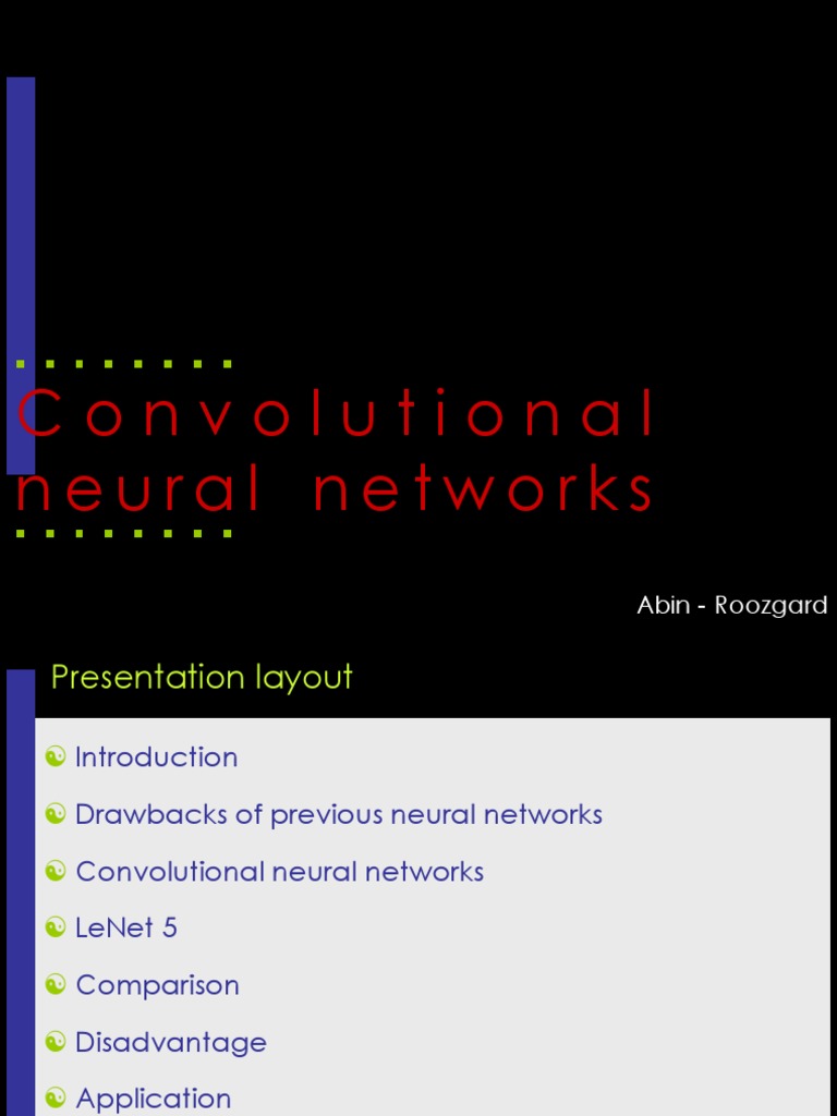 Convolutional Neural Networks: An Overview of Key Concepts and the Architecture of LeNet-5 | PDF ...