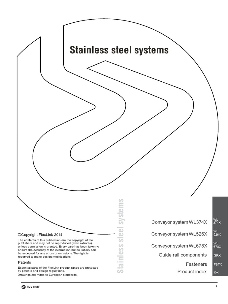FLEXLINK Stainless Steels Structures HiRes | PDF | Belt (Mechanical ...