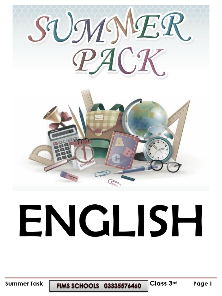 Class 3 Summer Task 2019 | PDF | Insects | Senses