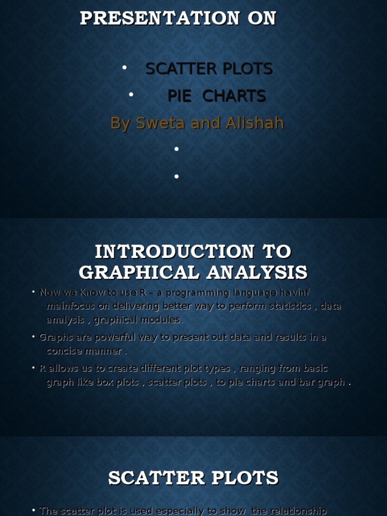 Presentation On Pie Chart | PDF | Scatter Plot | Pie Chart