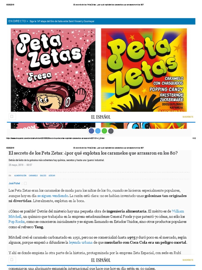 El Secreto de Los Peta Zetas - ¿Por Qué Explotan Los Caramelos Que ...