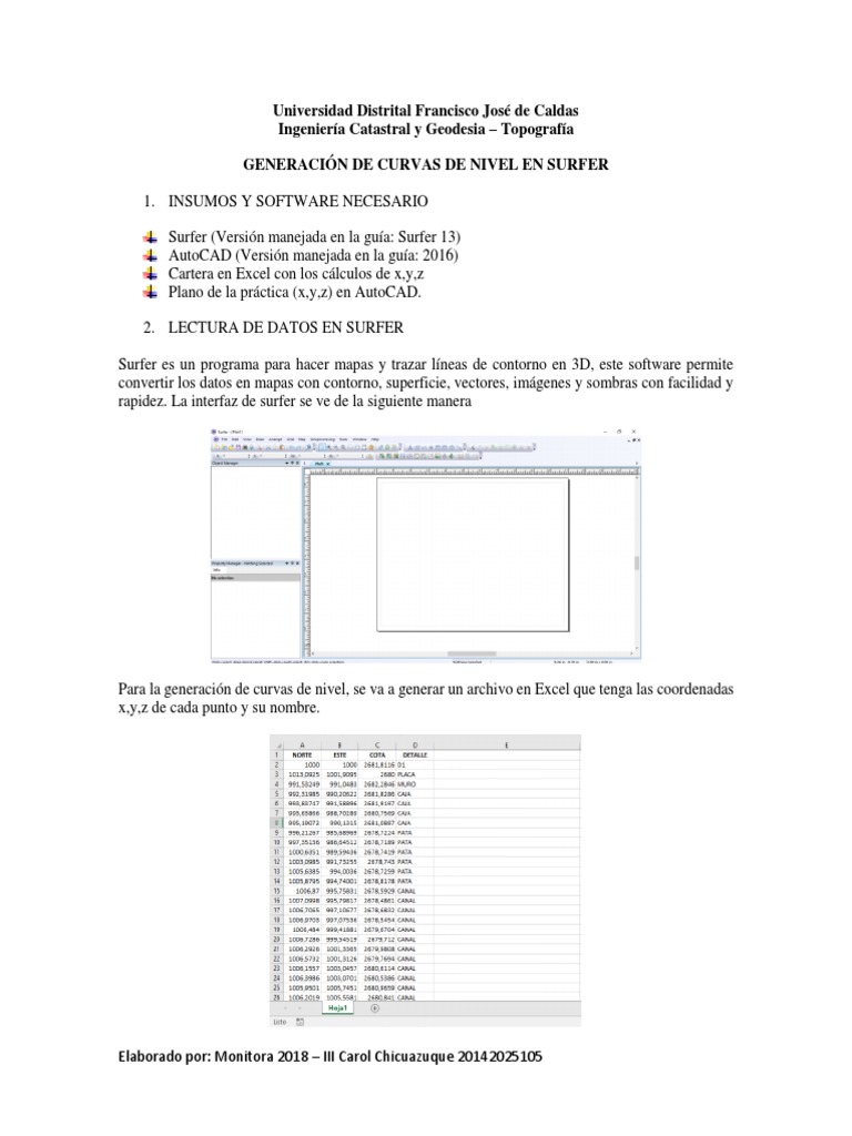 Surfer Guia | PDF | Archivo de computadora | Microsoft Excel