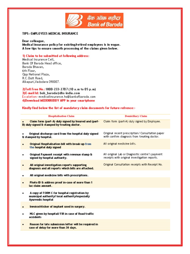 Employee Medical Insurance Claims: A Guide to Submitting Claims and ...