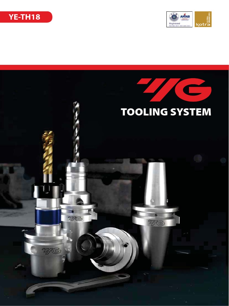 YG Tooling System New Catalogue | PDF | Metalworking | Machining