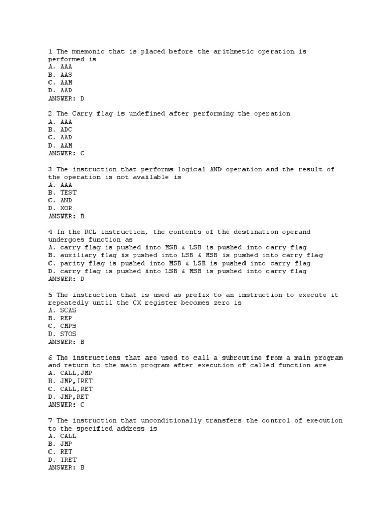 Quiz 2 Solution | PDF | Random Access Memory | Microprocessor
